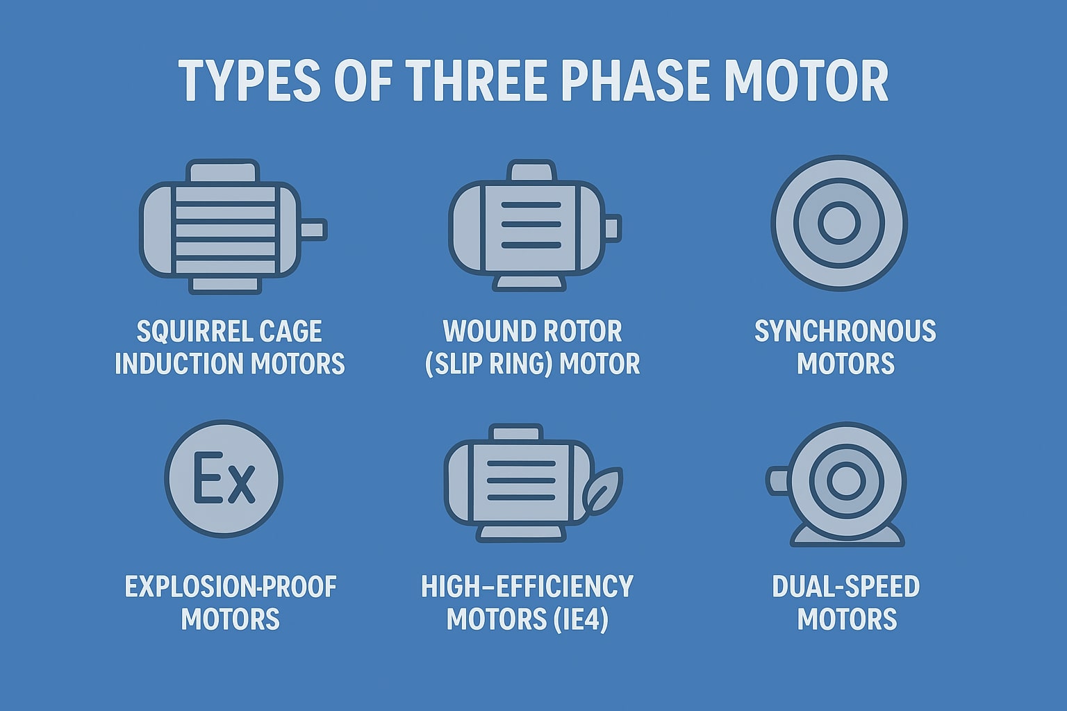 How a 3 Phase AC Induction Motor Works